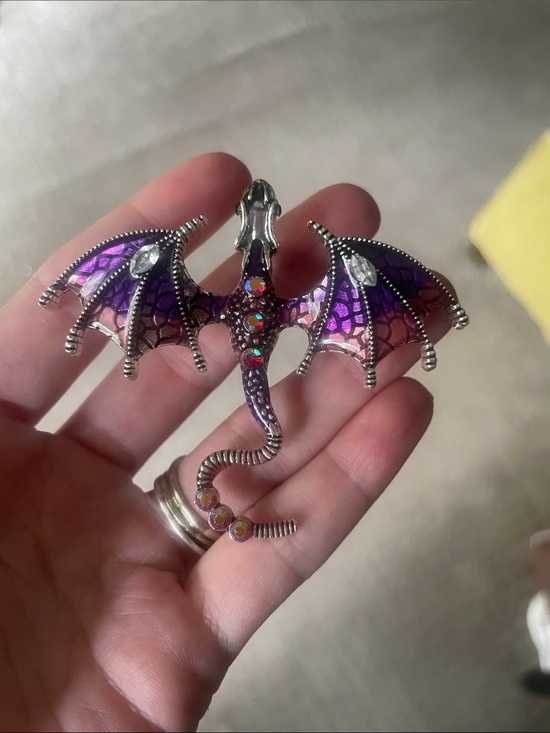 Jewelry | Purple Dragon Brooch | Poshmark